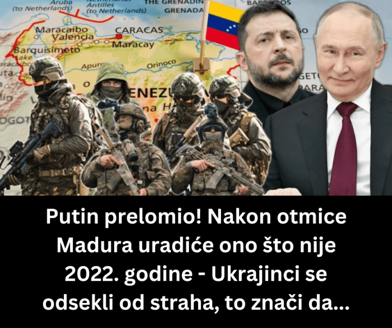Putin prelomio! Nakon otmice Madura uradiće ono što nije 2022. godine ...