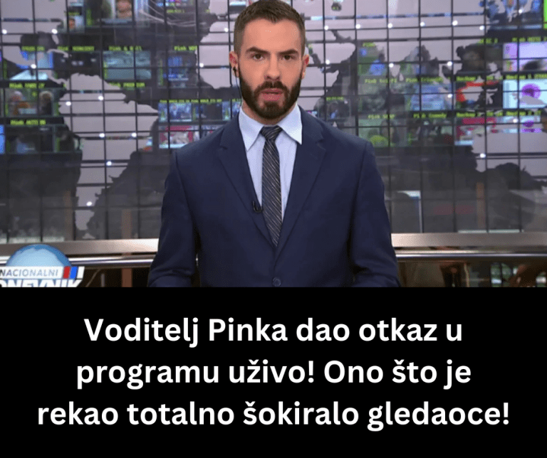 Voditelj Pinka dao otkaz u programu uživo! Ono što je rekao totalno ...